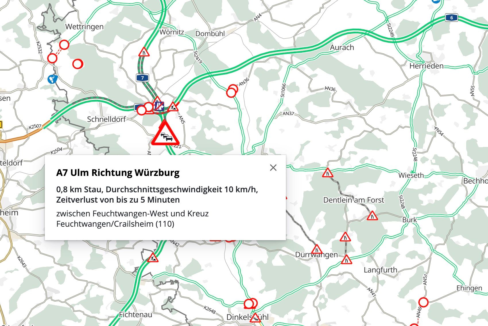 Raststtten A7 Wrzburg Ulm